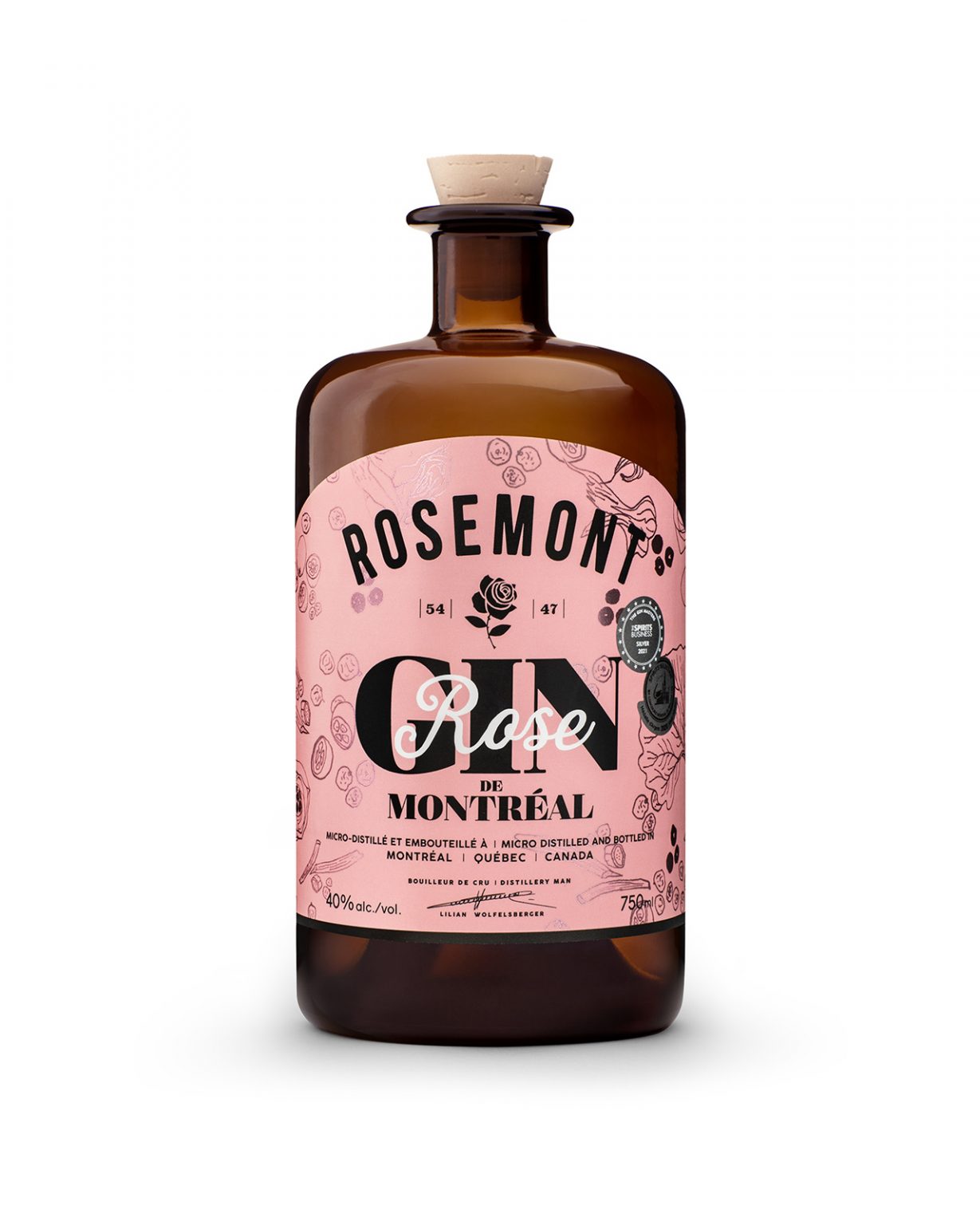 Rosemont Gin rose de Montréal | Distillerie de Montréal